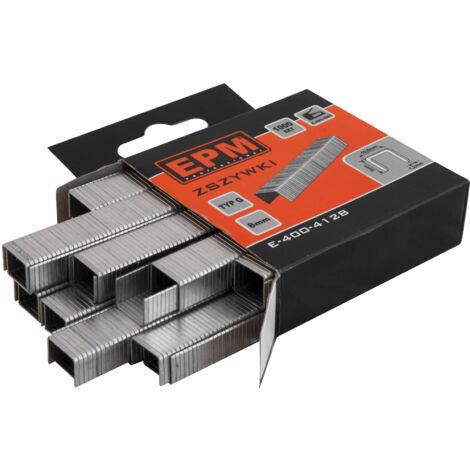 Agrafeuses type G, 1000 pièces, 10,6 mm x 1,2 mm, 6 mm - E-400-4126