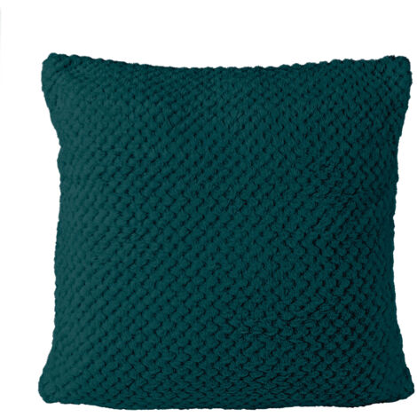 AMORRO/PETROL/taie d'oreiller jacquard 40x40