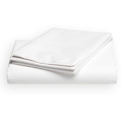 Drap hôtel uni blanc/160x220