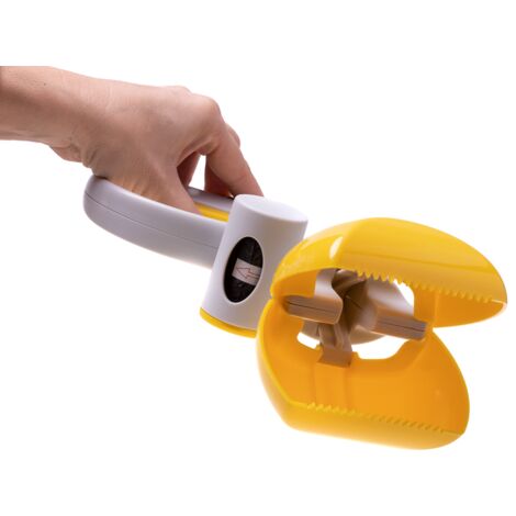 Pelle automatique pour ramasser les excréments de chien - jaune