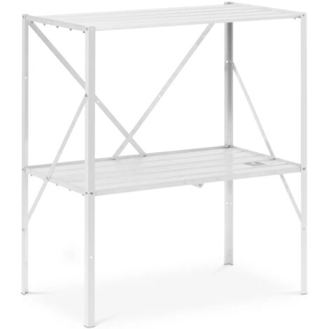 Table de jardin pour planter des plantes avec étagère, métal, 87 x 52 x ...