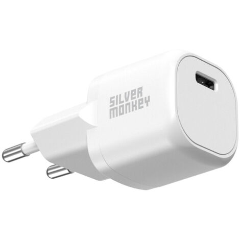 Chargeur secteur Mini USB-C 20W PD, blanc