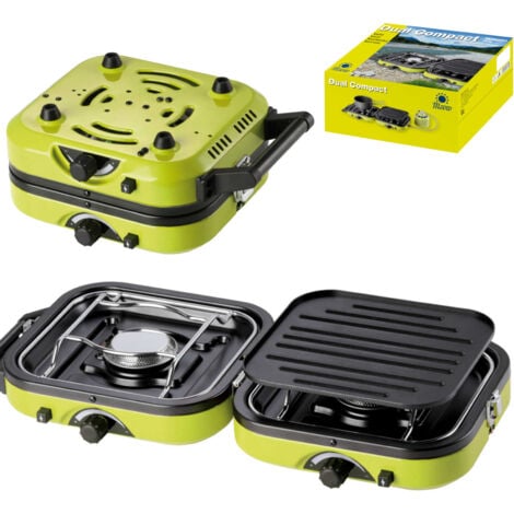 Réchaud de camping double compact + grill