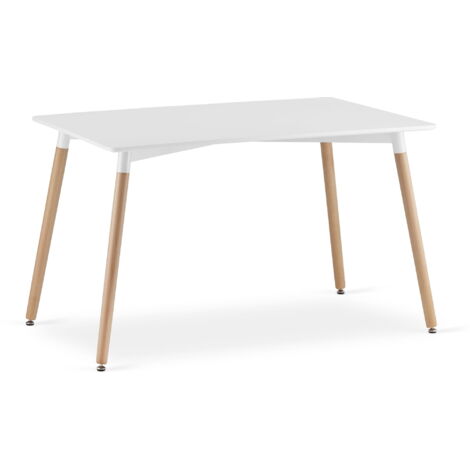 Table ADRIA 120cm x 80cm - blanc