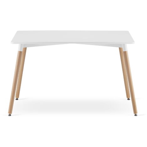 Table ADRIA 120cm x 80cm - blanc