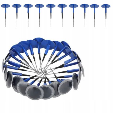 Chiodini per pneumatici da 6 mm con toppa - 10 pz