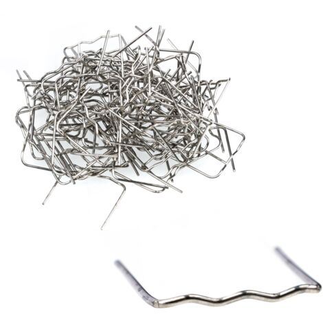 Graffe in plastica, onda piccola, 0,6 mm, 100 pz.