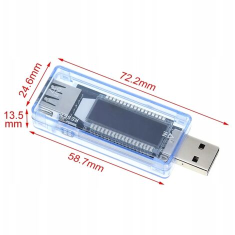 Voltmetro - Amperometro Tester USB KEWEISI KWS-V20 Voltmetro ...