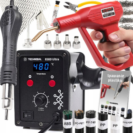 MACHINE À SOUDER LE PLASTIQUE Techrebal 858D ULTRA 750W AGRAFEUSE ...