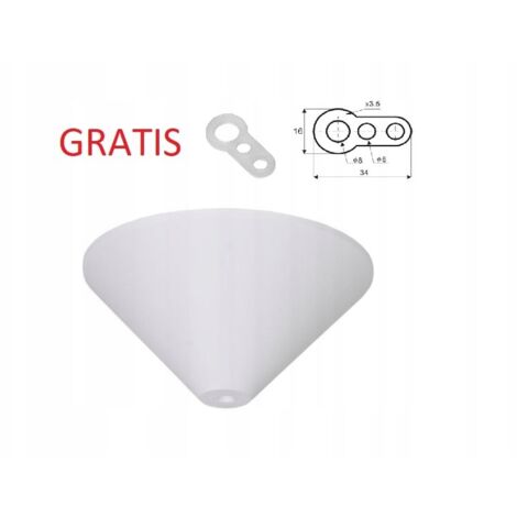 Cache plafond pour la lampe, cache plafond, BLANC Rosace de ...