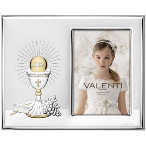 Cadre de communion en argent - souvenir de la sainte communion 10x15 Taille: 10x15 cm UGS ...