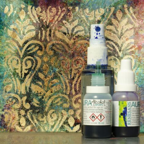 AURA INK Renesans encre à alcool pour verre et métal 15ml 151 PROPER GREEN