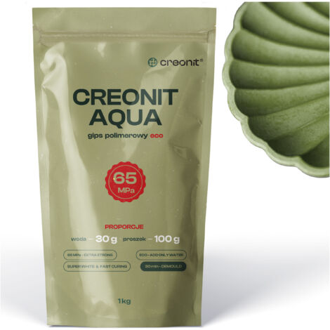 Enduit polymère coulé BLANC CREONIT AQUA dur artistique 1KG