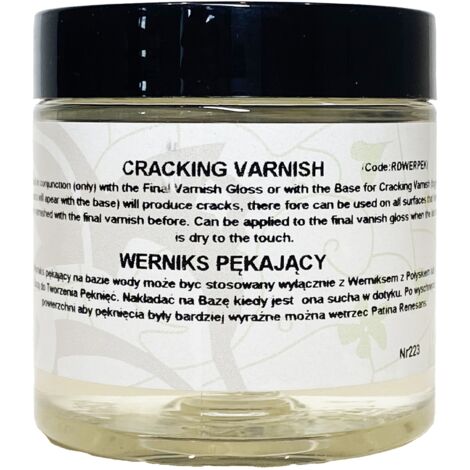 Vernis craquelant à base d'eau pour découpage, effet fissures dans la structure des Renesans, 110ml