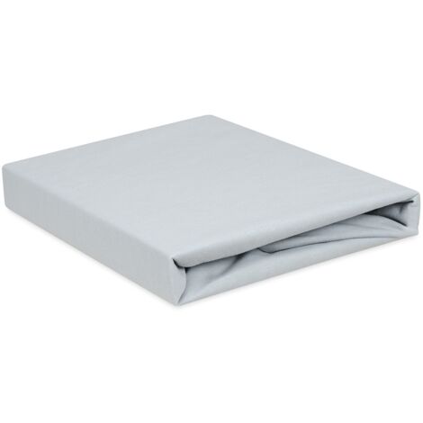 Drap housse avec caoutchouc MATEX jersey Premium anti-plis gris42 ...