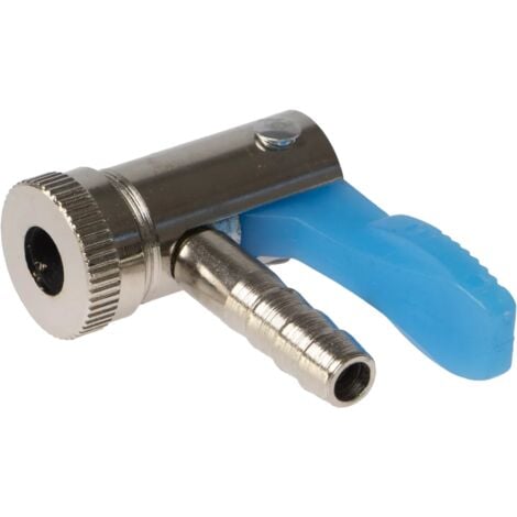 Embout de gonflage 8 mm avec pince bleue