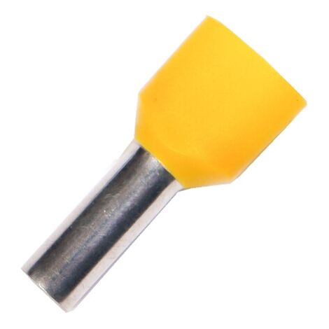 Embout, isolé, 2x6-14, 100 pcs, jaune ERKO