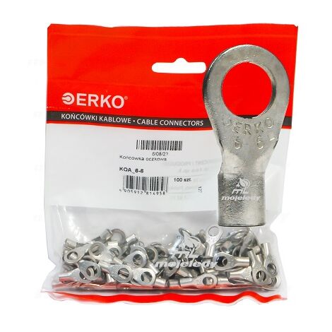 Embout à œillet KOA CU 6mm M6 100pcs ERKO