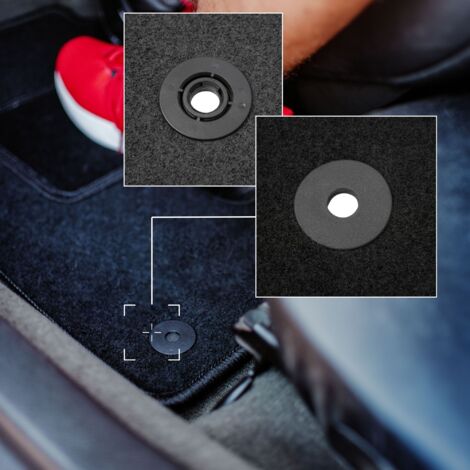 Tapis de sol en velours noir pour : Volkswagen Caddy 2K FL monospace ...