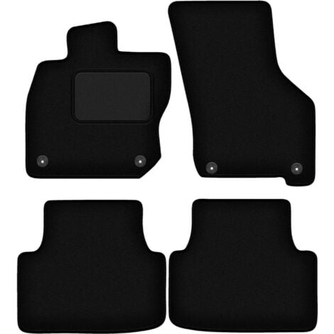 Tapis en velours noir pour : Skoda Octavia IV E-Tec berline, break, liftback (2020-)
