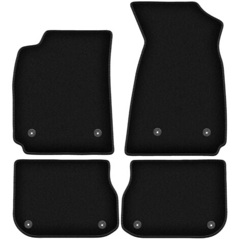Tapis de sol en velours noir BASIC pour Audi A4 B5 berline, break, avant (1995-1999)
