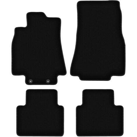 Tapis de sol en velours noir BASIC pour Mercedes Classe B W245 à hayon (2005-2011)