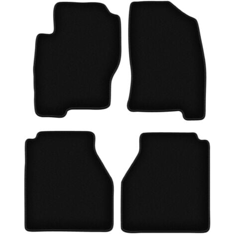 Tapis de sol en velours noir BASIC pour Nissan Navara III D40 pick-up (2005-2011)