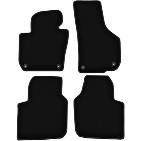 Tapis de sol en velours noir BASIC pour Skoda Superb II Long berline, break (2008-2015)