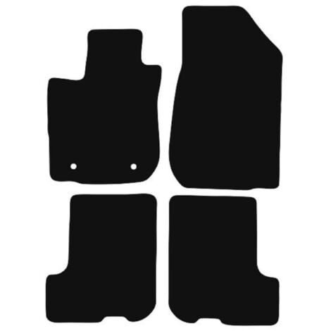 Tapis de sol en velours noir BASIC pour : Dacia Sandero Stepway II FL berline (2018-2021)
