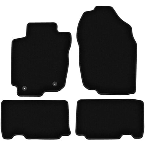 Tapis de sol en velours noir BASIC pour : Toyota RAV4 IV SUV (non hybride) (2013-2019)