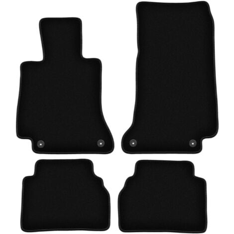 Tapis de sol en velours noir BASIC pour Mercedes E W213 berline, break, liftback, coupé (2015-)