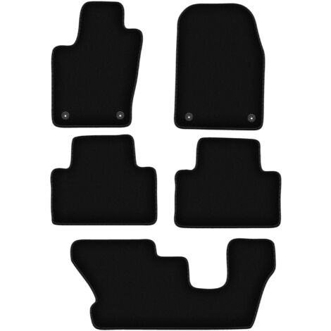 Tapis de sol en velours noir BASIC pour Dodge Durango III 7 places (2010-2020)
