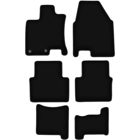 Tapis de sol en velours noir BASIC pour : crossover Nissan Qashqai +2 (2008-2013)