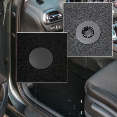 Tapis de sol en velours noir BASIC pour : crossover Nissan Qashqai +2 (2008-2013)