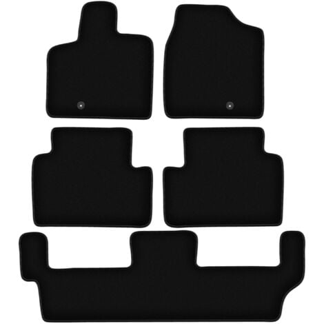 Tapis de sol en velours noir BASIC pour Dodge Caravan IV 7 places (2008-2016)