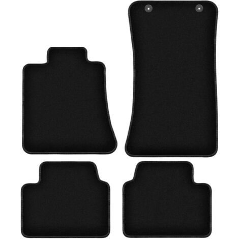 Tapis de sol en velours noir BASIC pour : Alfa Romeo Giulia 2x4 (2WD ...