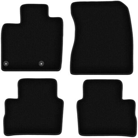 Tapis de sol en velours noir BASIC pour : Nissan Qashqai III mHEV SUV (2021-)