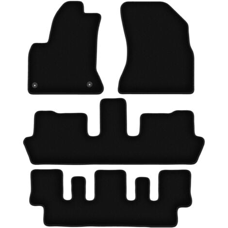 Tapis de sol en velours noir BASIC pour Citroën C4 Picasso I 7 places (2006-2013)