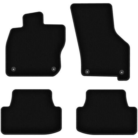 Tapis de sol en velours noir BASIC pour Skoda Audi A3 8Y MHEV 0 (2020-)
