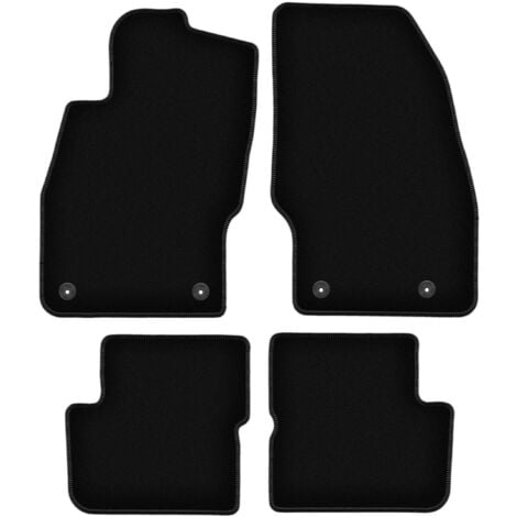 Tapis de sol en velours noir BASIC pour Opel Corsa E à hayon (2015-2020)