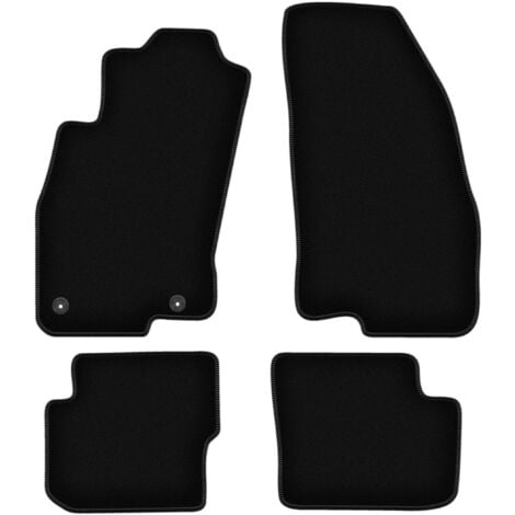 Tapis de sol en velours noir BASIC pour : Fiat Punto EVO à hayon (2008-2012)