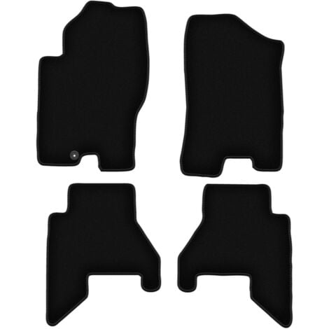 Tapis de sol en velours noir BASIC pour Nissan Pathfinder 5 places (avant restylage) (2005-2010)