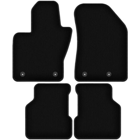 Tapis de sol en velours noir BASIC pour Jeep Compass II MP SUV (2017-)