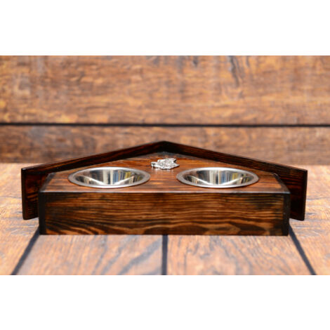 Support gamelles Tosa Inu anti-renversement en bois pour grand chien ...