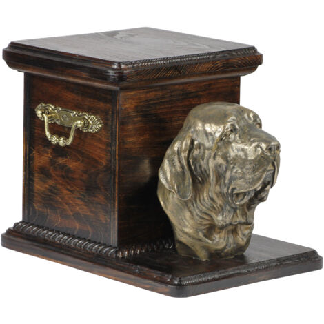 Urne cinéraire chien Mastiff brésilien avec buste en bronze Art-Dog ...