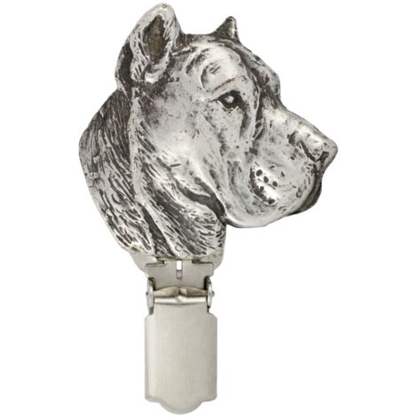 Badge d'exposition canine broche canarienne avec clip en métal argenté ...