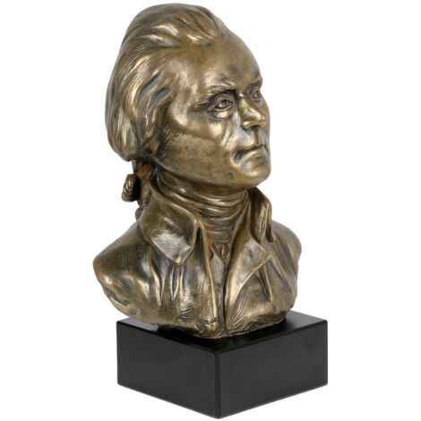 Thomas Jefferson - Buste sur marbre, statuette d'une personne célèbre ...