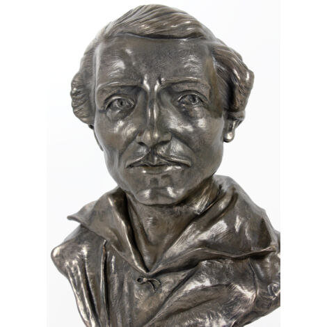 Juliusz Słowacki - Buste en marbre, statuette d'une personne célèbre ...