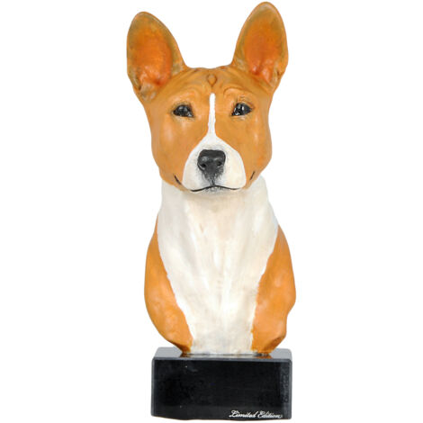 Basenji, Chien Congo - statuette peinte, figurine, réalisée par l ...