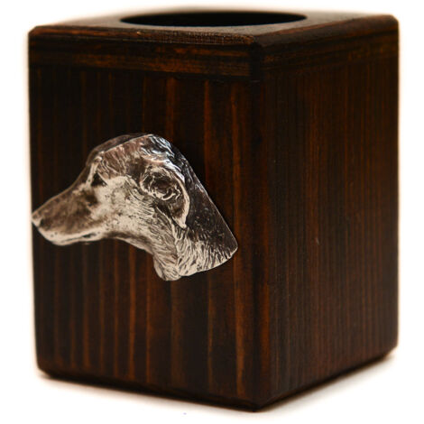 Lévrier africain, Azawakh - bougeoir en bois avec chien, un souvenir ...